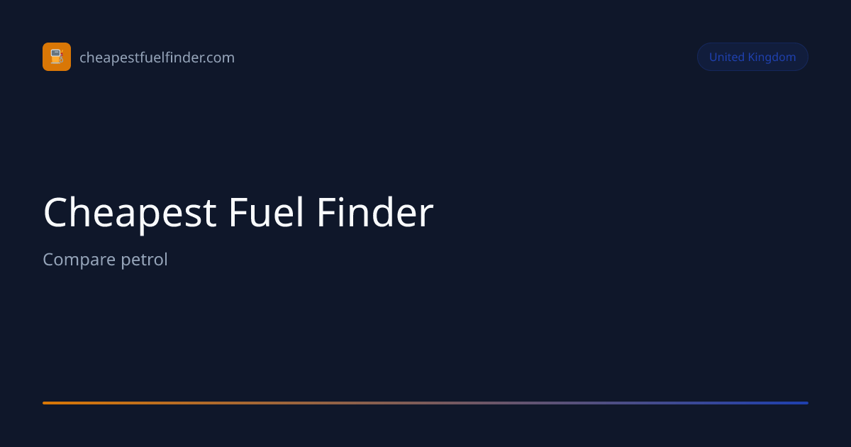 Petrol Price Comparison — Compare UK Fuel Prices